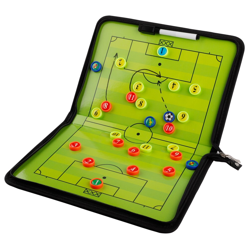 Leder Magnetische Klapp Fußball Taktik Bord Fußbal... – Vicedeal