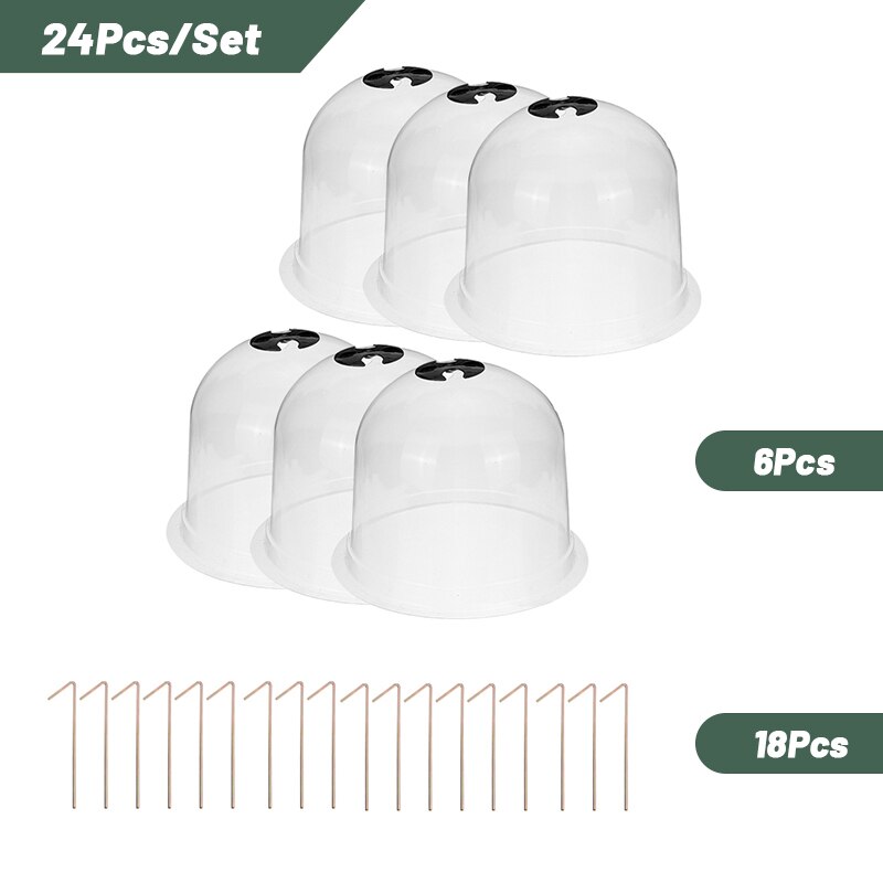 6Pcs Plant Protect Bell Cover Reusable PVC Plastic... – Grandado