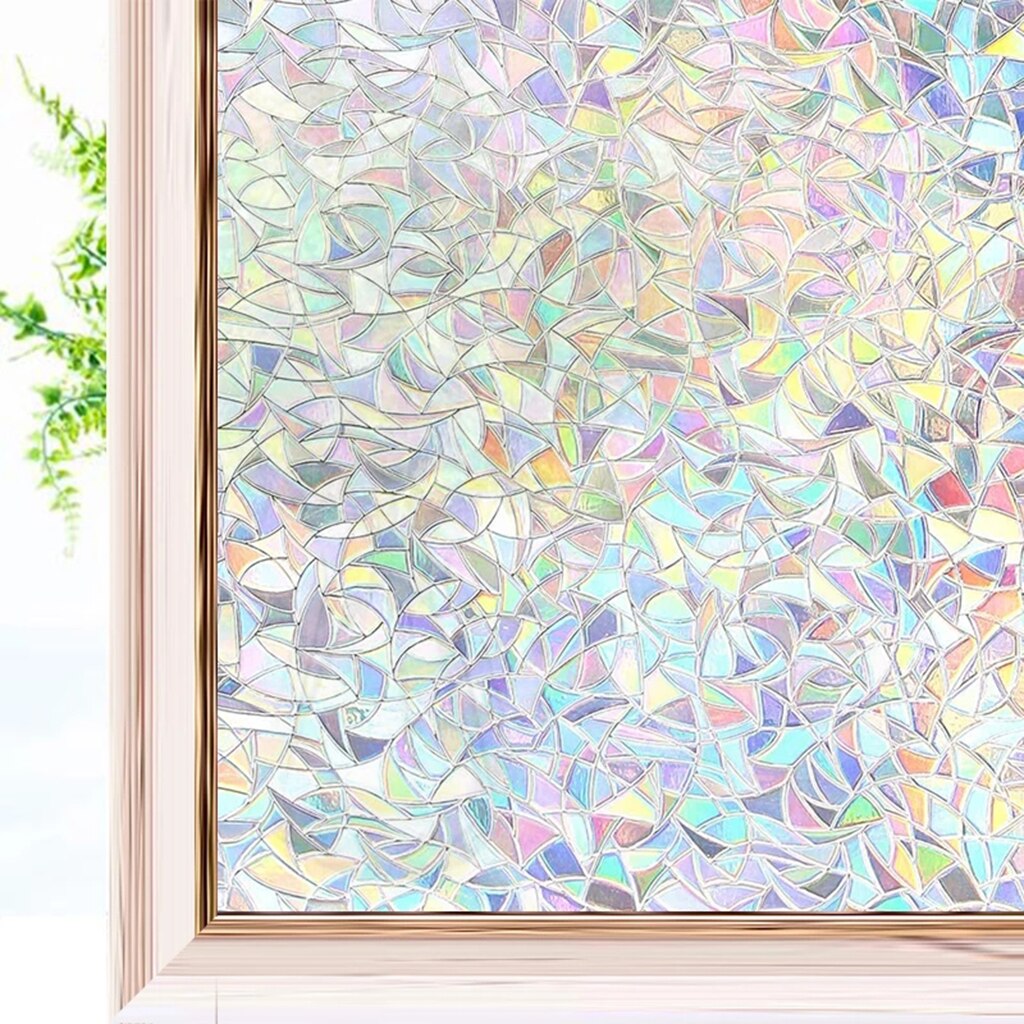 3D Decorative Window Film, Clear Glass Film, Rainb... – Grandado