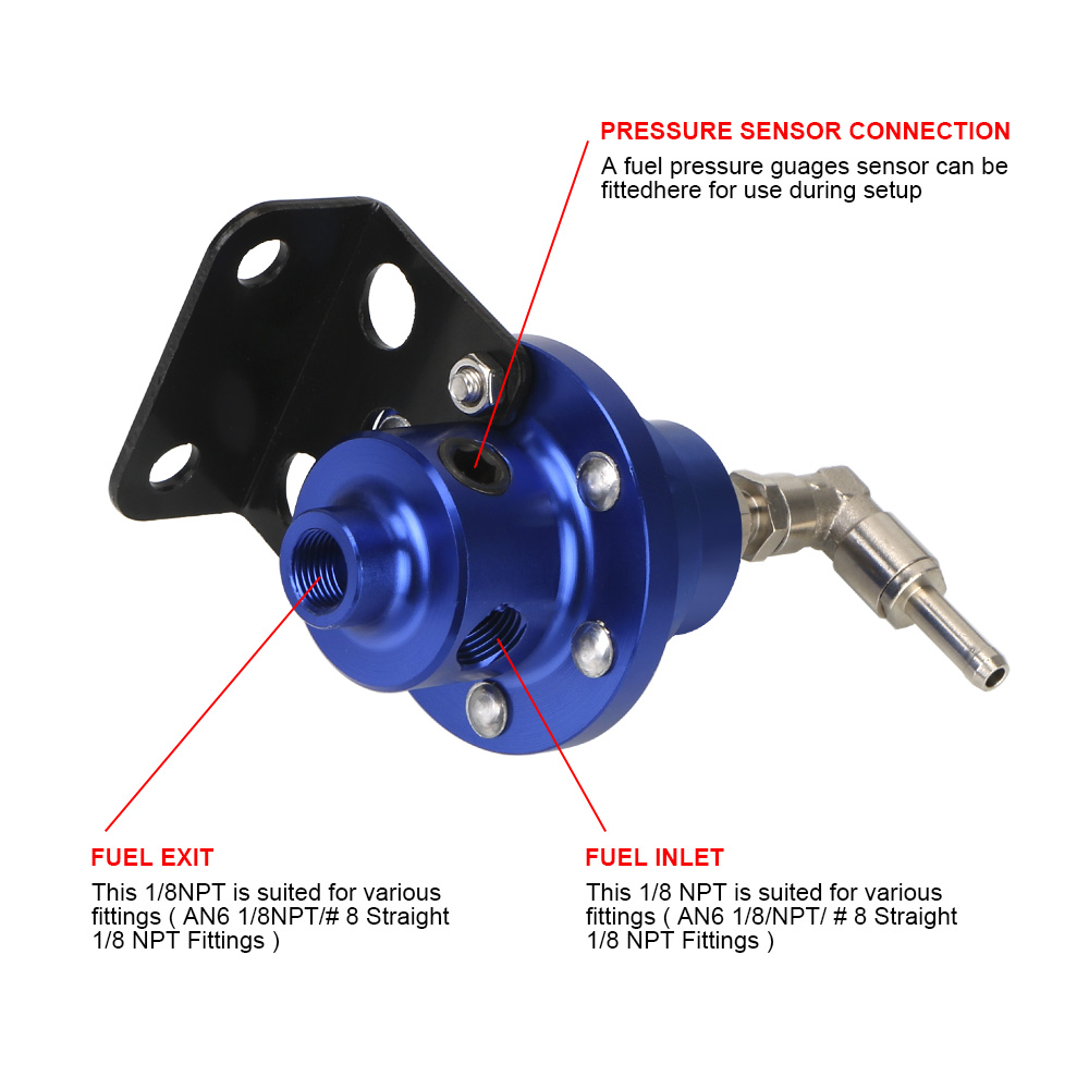 Universal 7 Colors Adjustable Fuel Pressure Regula... – Grandado