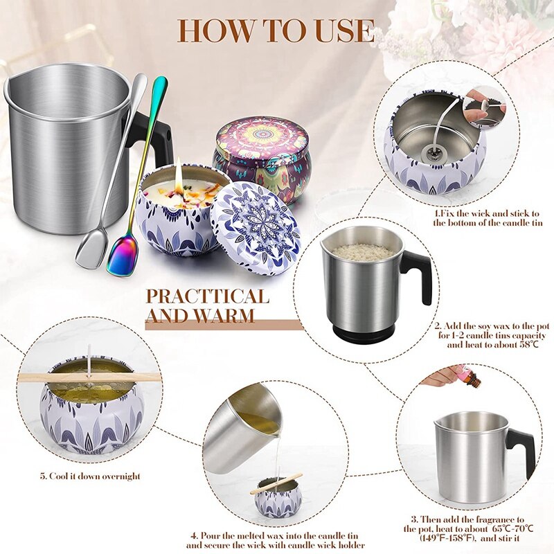 Candle Making Kit,Candle Making Pouring Pot,Candle... – Vicedeal