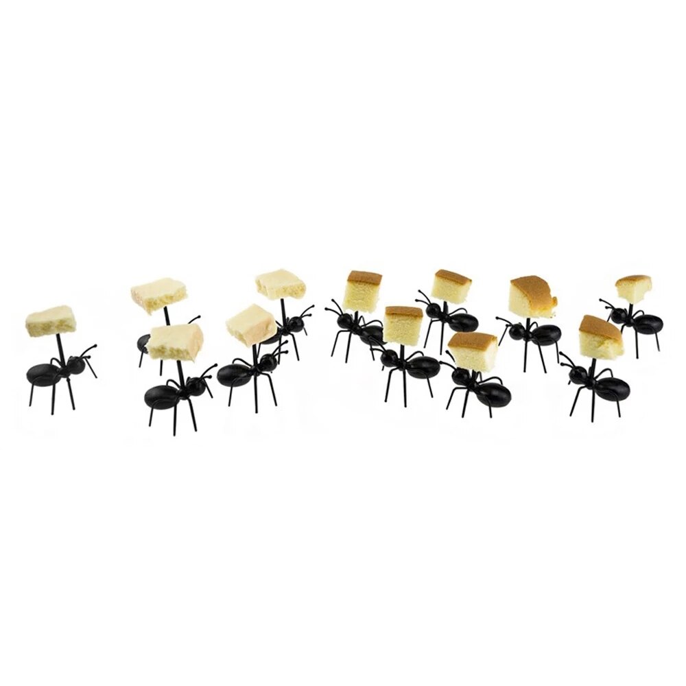 12Pcs/Set Party Ant Fruit Fork Plastic Ants Series... – Grandado
