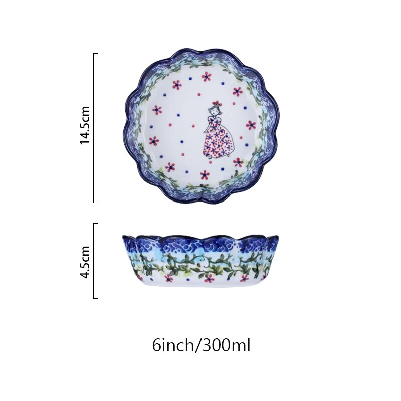 Polish Style Baking Pan Soup Bowl Double Ear Bowl ... – Grandado