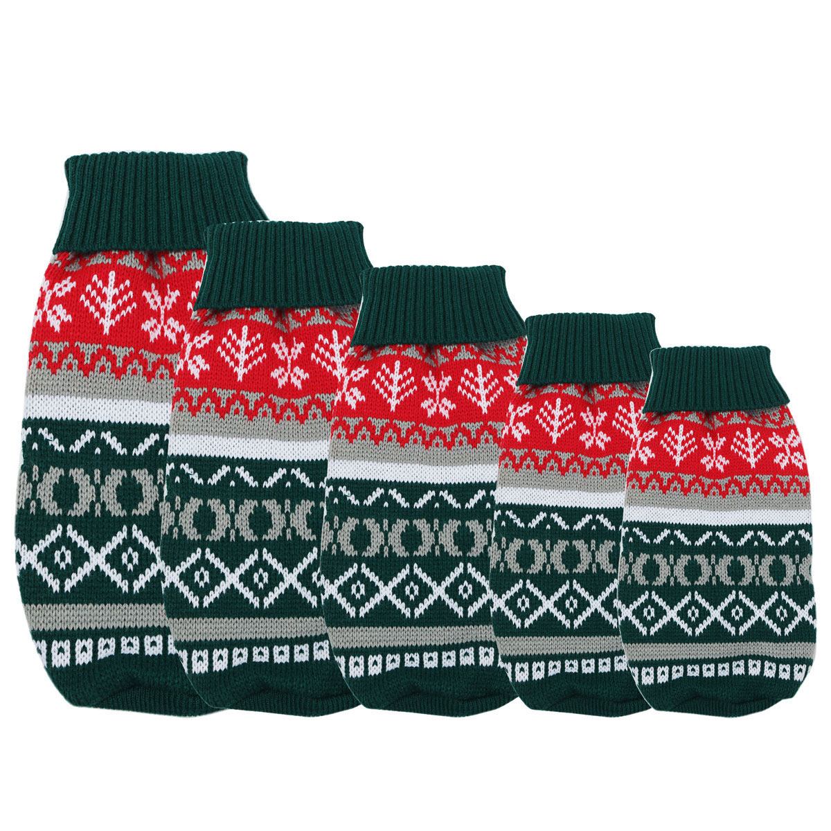 Christmas Snowflake Pet Puppy Dog Cat Sweater Coat... – Vicedeal
