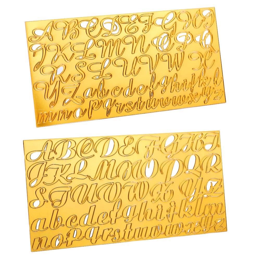 Acrylic DIY English Alphabet Letter Pattern Decor ... – Grandado