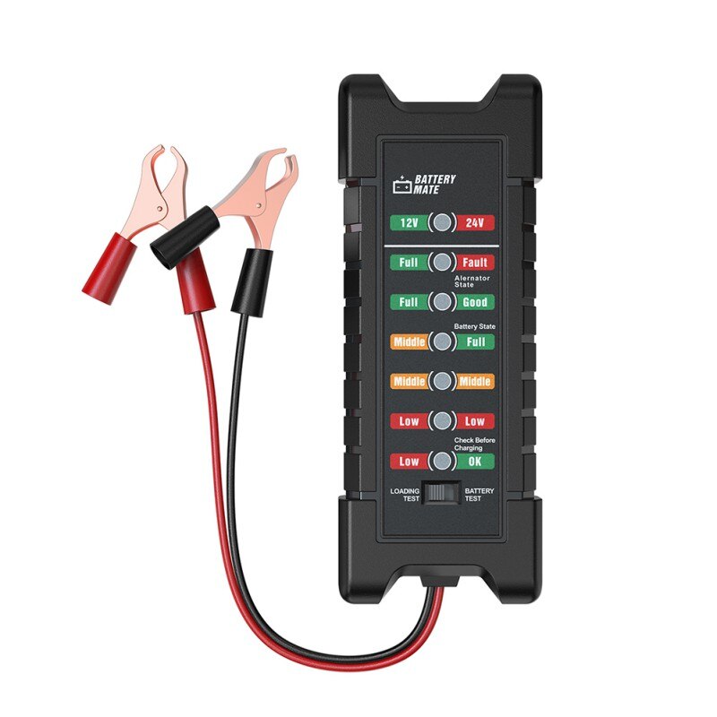 12V-24V Car Battery Tester Alternator Tester 2 In ... – Grandado