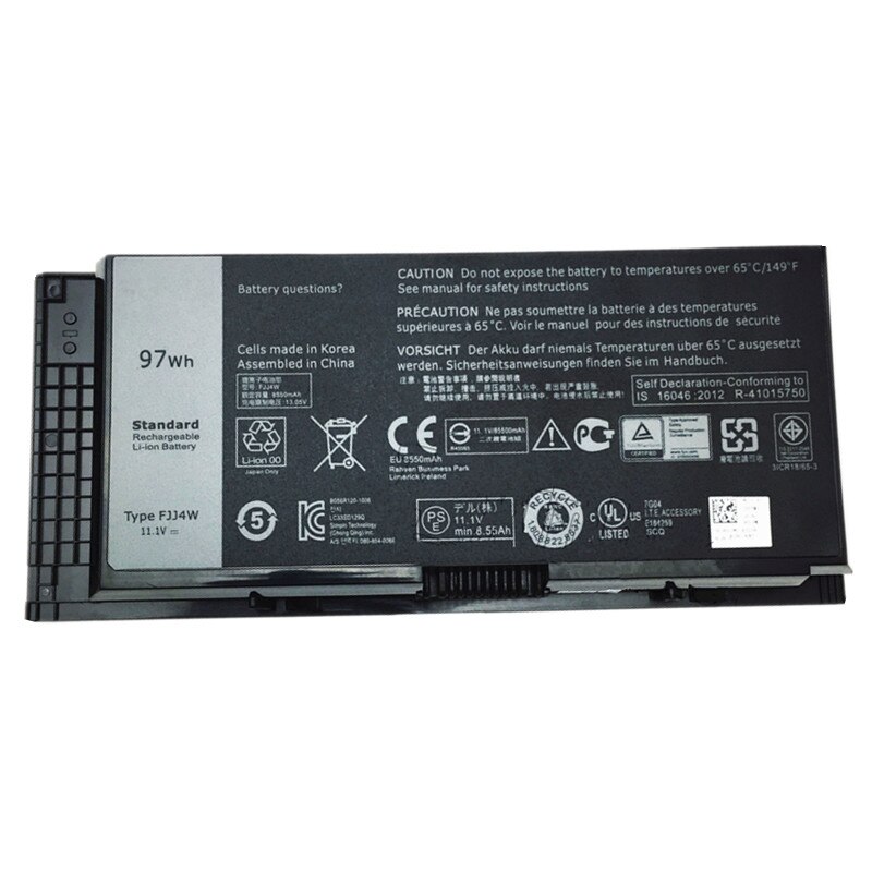 7XINbox 11.1V 97Wh Laptop Battery FV993 T3NT1 For ... – Grandado