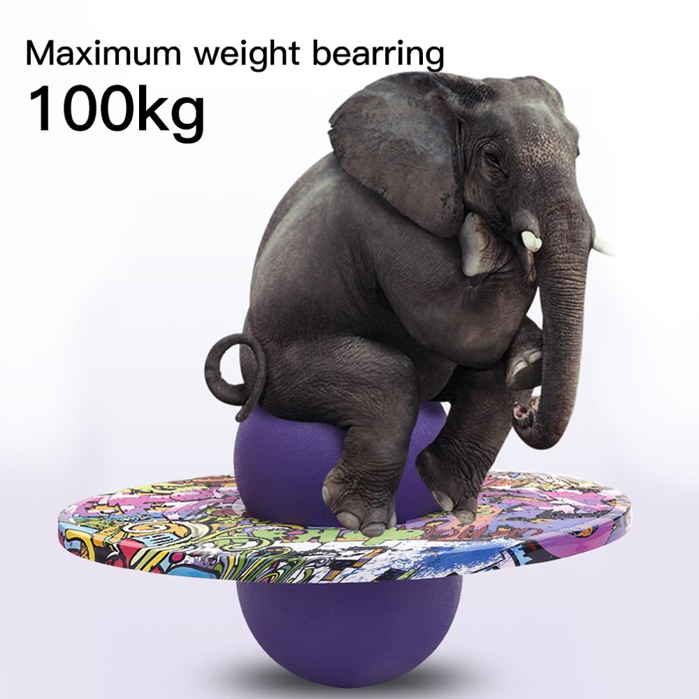 Balance Training Jump Board Bounce Ball Kids Adult... – Grandado