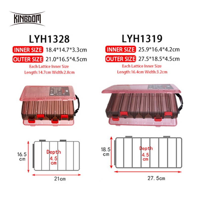 Kingdom Fishing Box For Lure Double Sided Multifun... – Grandado