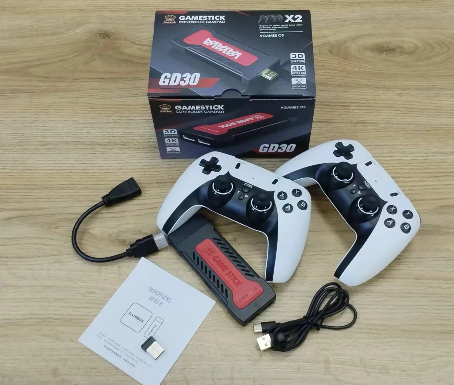 Gd30 spelpinnar 4k retro handhållna spelkonsoler 2... – Vicedeal