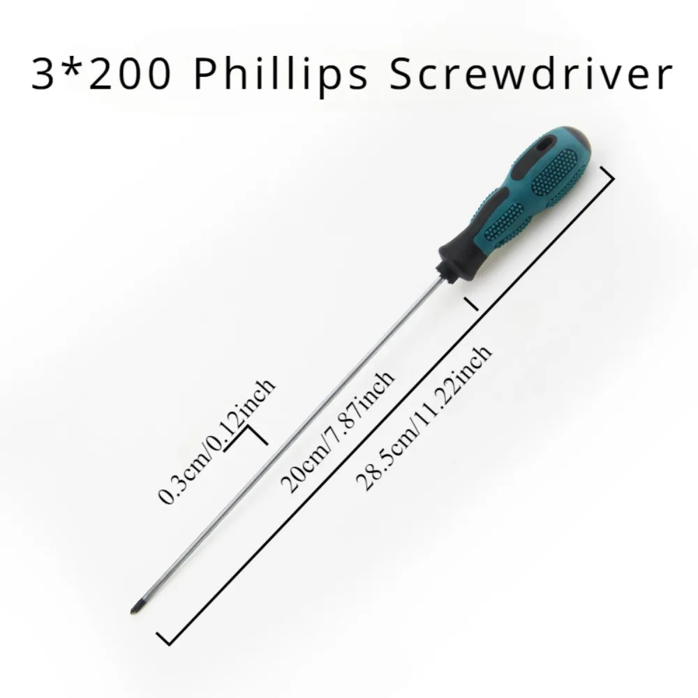 Long Slotted Phillips Screwdriver Rubber Handle Ma... – Vicedeal