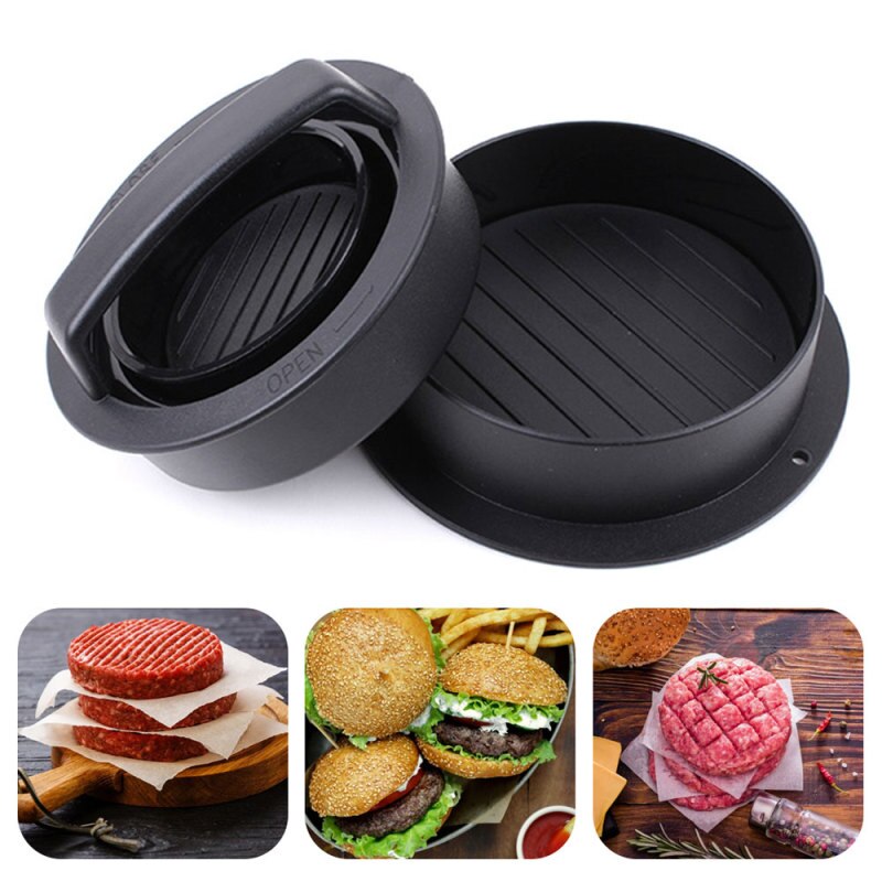 ABS Non-Stick Burger Meat Press Round Shape Bottom... – Grandado