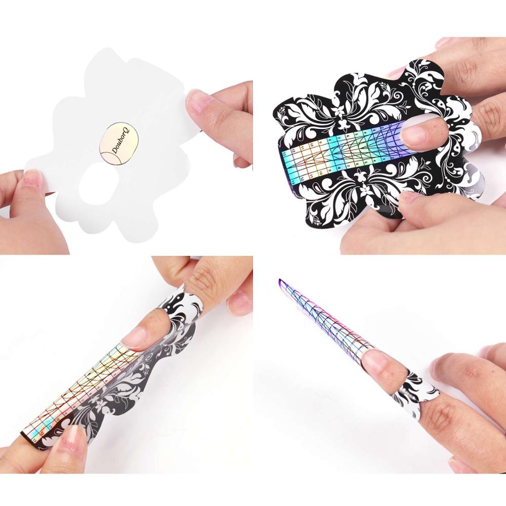 10pcs/100pcs Flower Nail Dual Form Acrylic UV Gel ... – Vicedeal