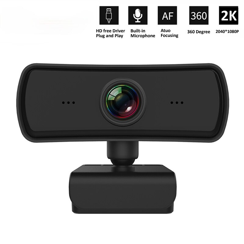 2K Webcam Hd Computer Pc Webcamera Met Microfoon D... – Grandado