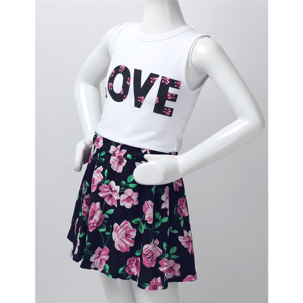 2PCS Kids Girls Summer Outfit Letters LOVE Printed... – Grandado