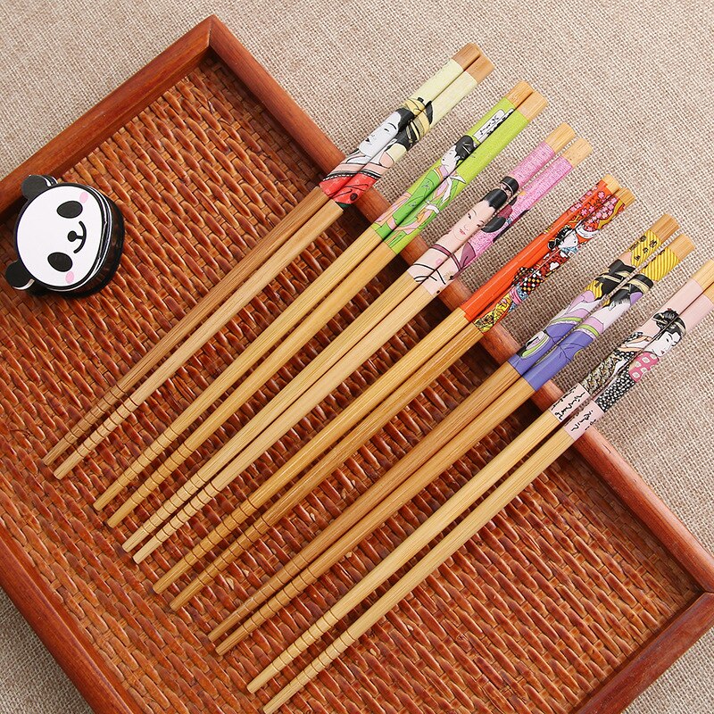 1/2/5 Pairs Handmade Tableware Chopsticks Tool Pac... – Grandado