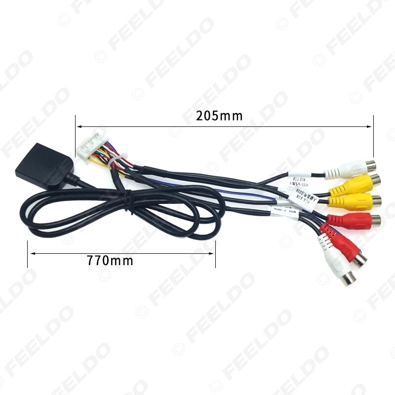 FEELDO 20-pin Extended Interface RCA AUX-IN/OUT Ca... – Grandado