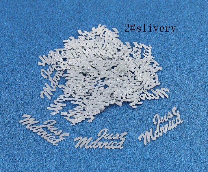 confetti just married for Craft Wedding Party favo... – Vicedeal