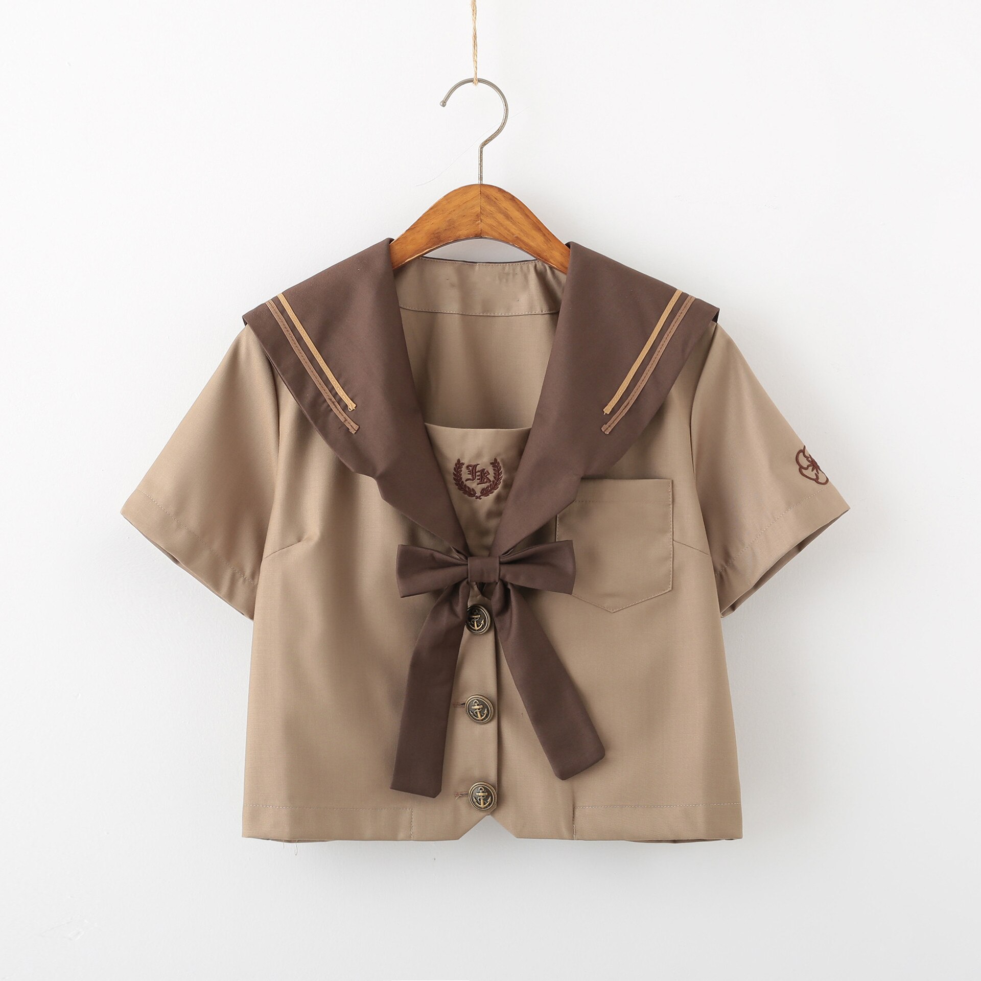 Oversized JK Uniform Girls Plus Size Embroidery Ja... – Grandado