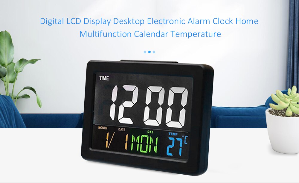 LED Alarm Desktop Digital Clock Home Temperature L... – Grandado