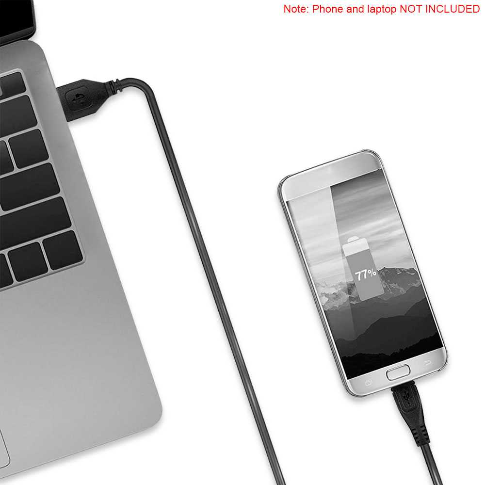 Usb Type A Naar Micro Usb B 5 Pin Kabel Zwart 480 ... – Grandado