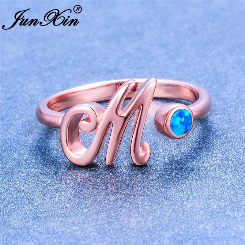 Eenvoudige Letters M Open Dunne Ring Zilver Kleur ... – Grandado