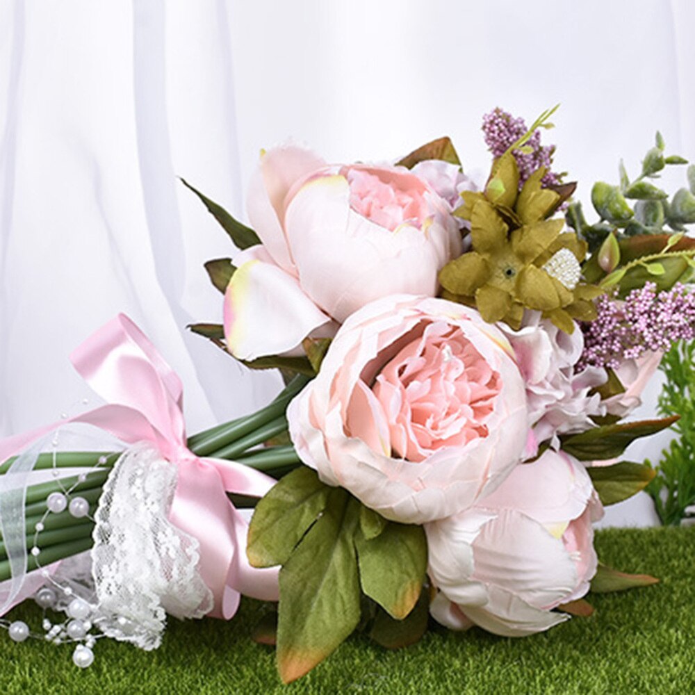 Bruiloft Kunstmatige Nep Rozen Parel Decor Simulat... – Grandado