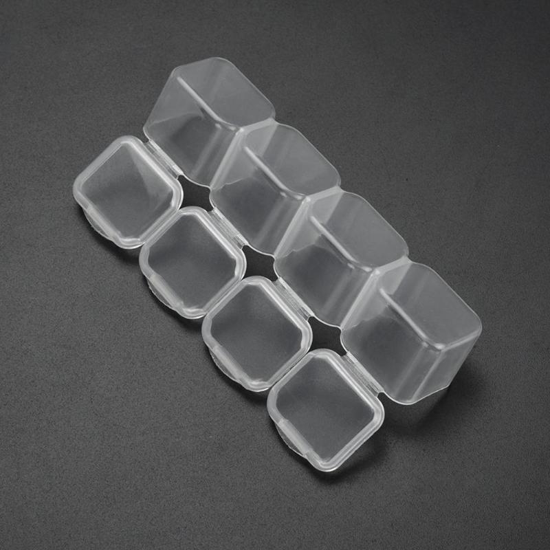 4 Grids Transparent Plastic Pill Medicine Box Tabl... – Grandado