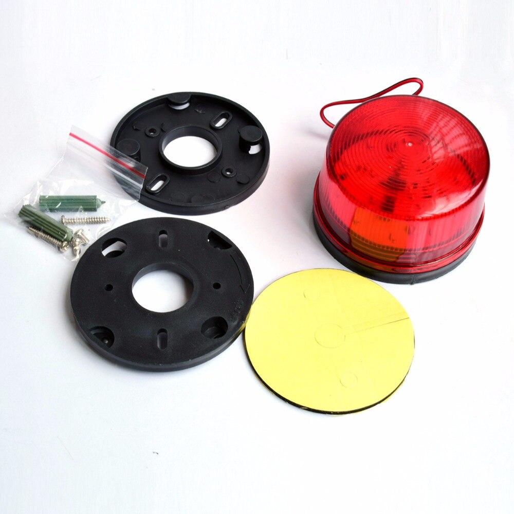 Smarsecur rød led-blits 12v 24v 220 sikkerhetslys ... – Grandado