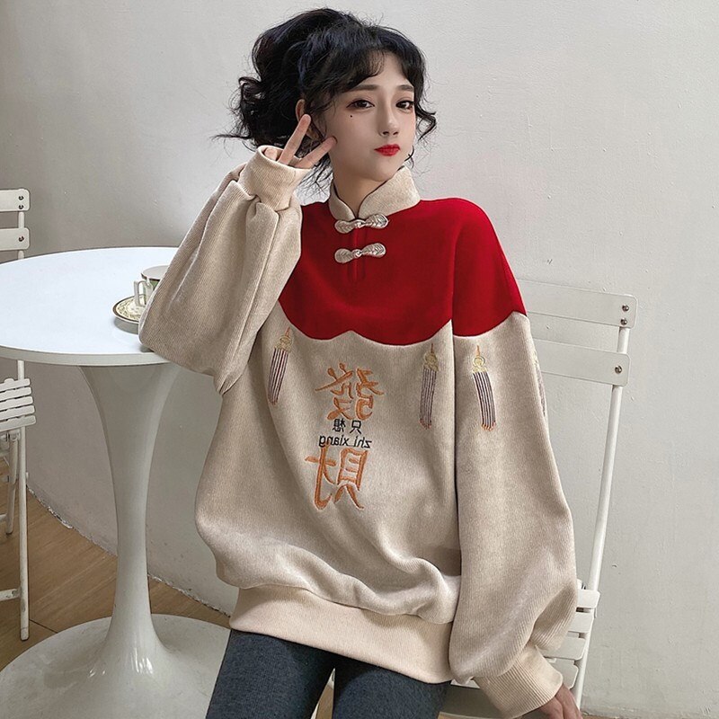 Year Chinese Style Clothing Women Blouses Asian St... – Grandado
