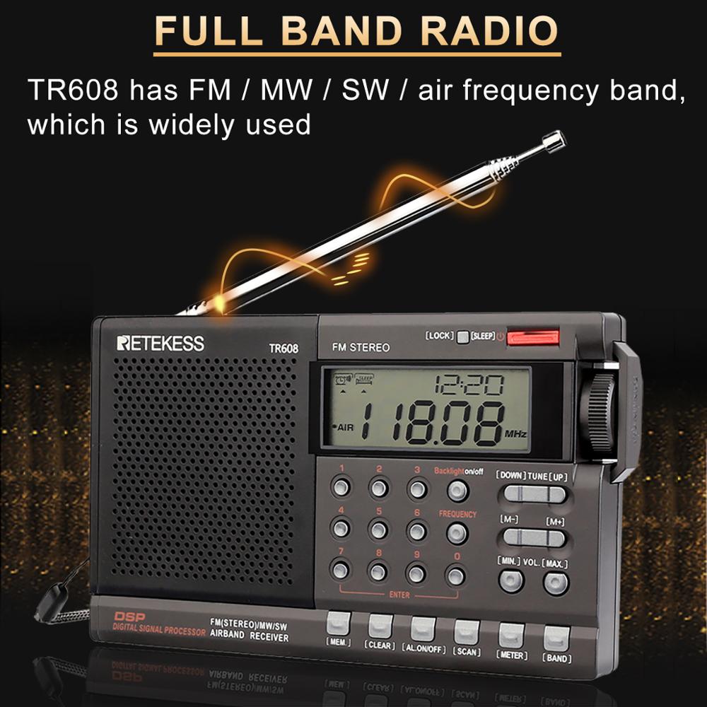 Retekess TR608 FM / MW/ SW / Air Multi Band Radio ... – Grandado