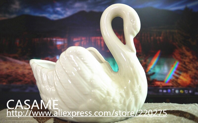 zakka Japanese style ceramic zakka swans mousse fl... – Grandado
