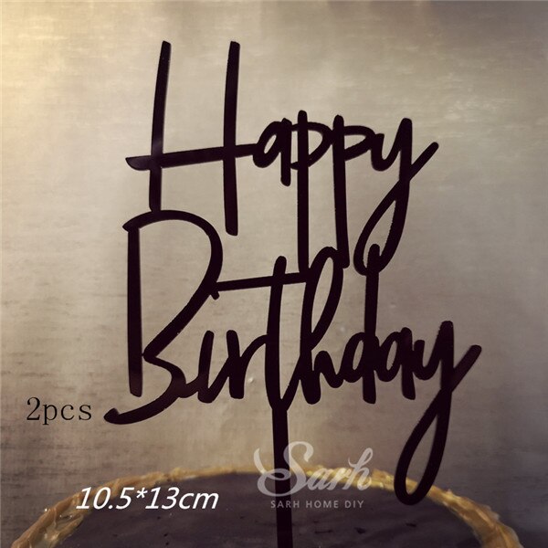 Black Gold Punk Style Cool Locomotive Cake Topper ... – Grandado