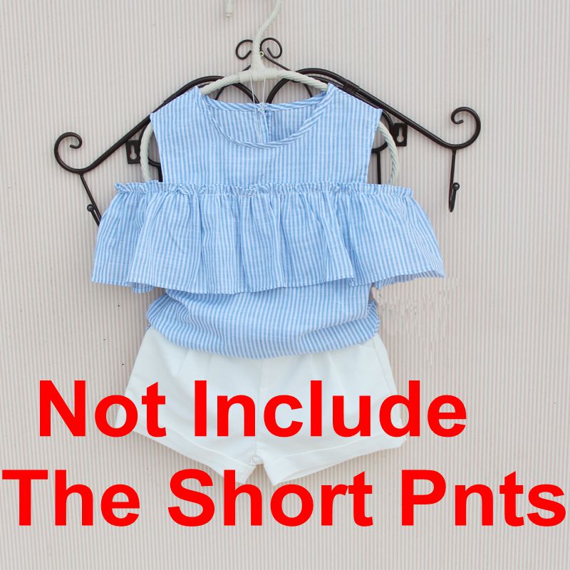 Sommer baby teenage barn piger bluse stribet bomul... – Vicedeal