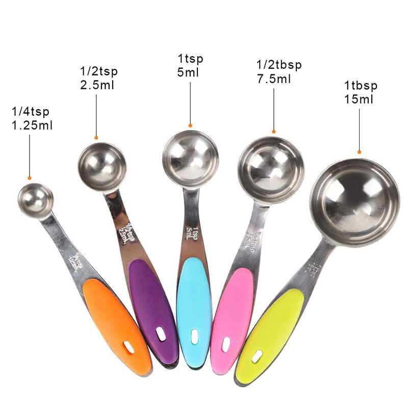 10 Pcs Stainless Steel Measuring Cups Spoons Set C... – Grandado