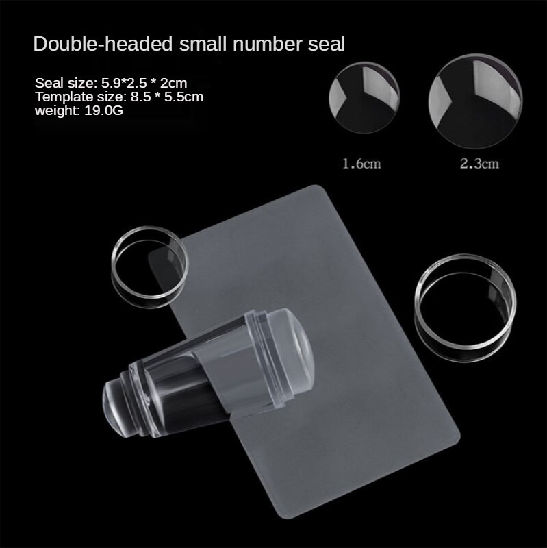 Silicone Transparent Nail Art Stamping Kit French ... – Vicedeal