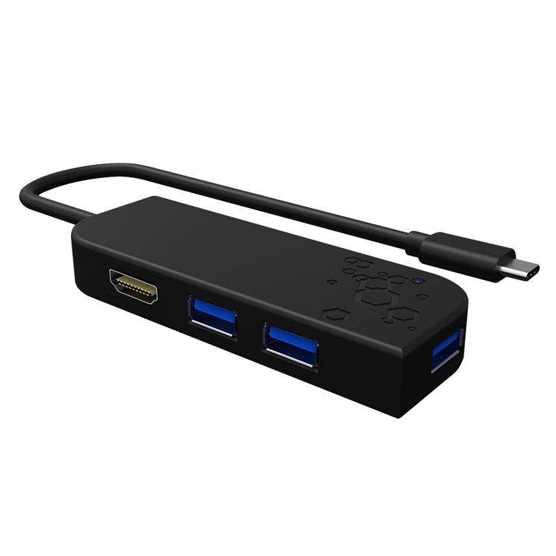 USB 3.0 Hub 3 Ports USB 3.0+HDMI-Compatible+Type C... – Vicedeal