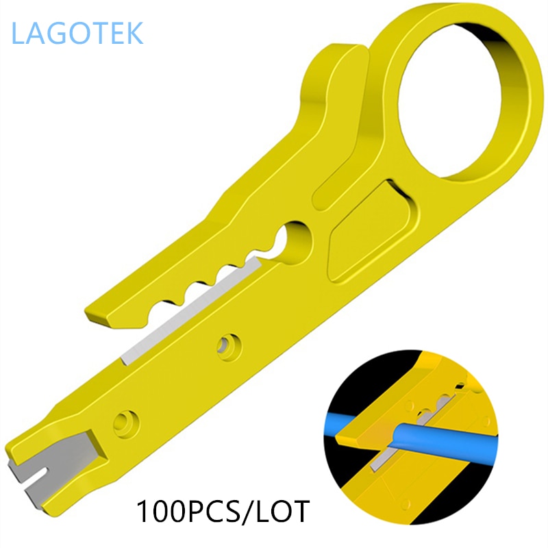 100 stks/partij Netwerk Utp-kabel Cutter Stripper ... – Grandado