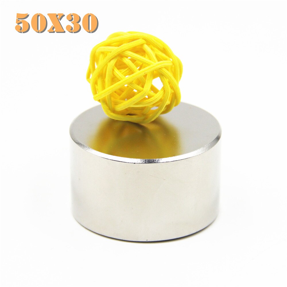 Aimant permanent rond puissant en néodyme N52, 50x... – Grandado