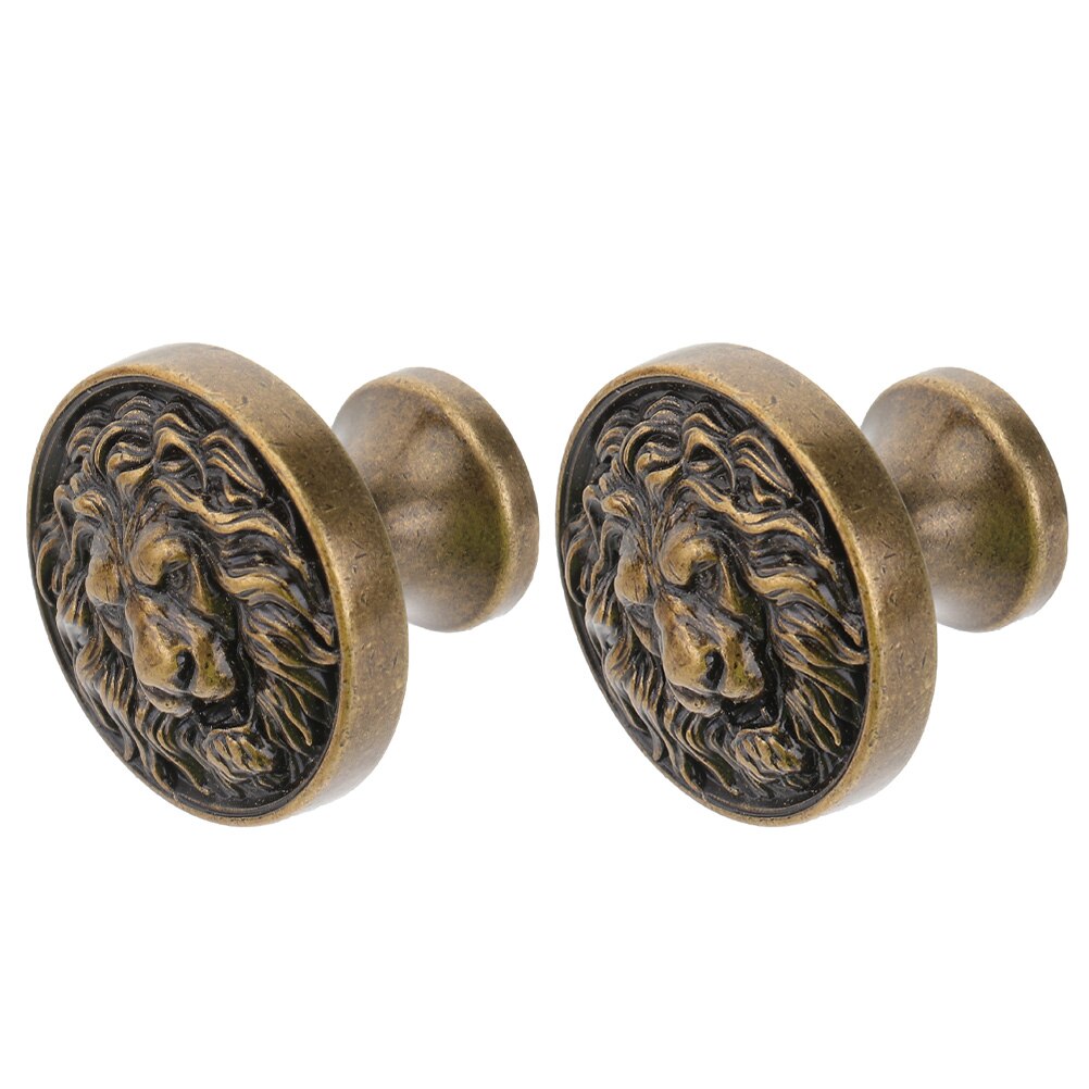 2pcs Retro Style Door Handles Zinc Alloy Lion Head... – Vicedeal