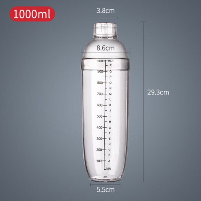 Akryl te shaker cocktail juice shaker flask bar le... – Grandado