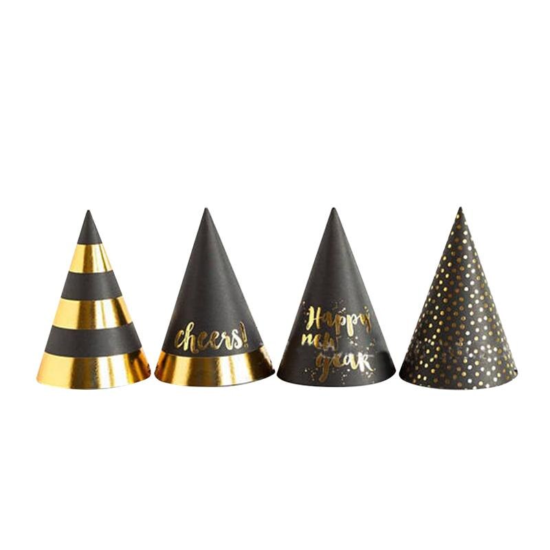 4pcs Years Party Hats Cone Hats Decorative Novelty... – Grandado