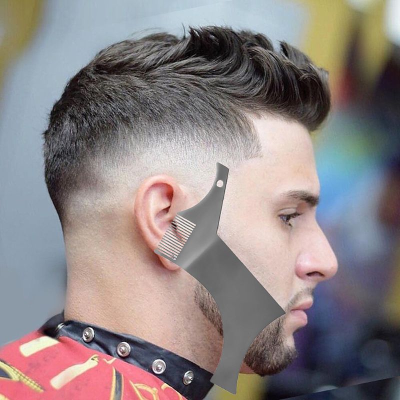 Edelstahl Bart-Styling Schablone Schablone Haar Ka... – Grandado