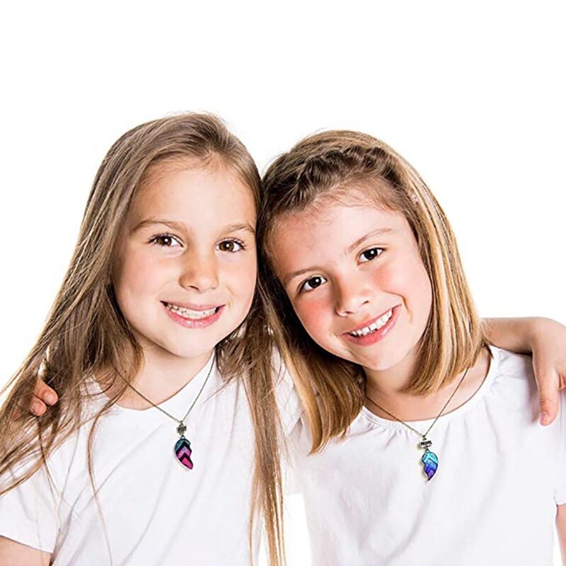 2pcs/4 pcs BFF Necklaces Bracelets, Half Heart Mat... – Grandado