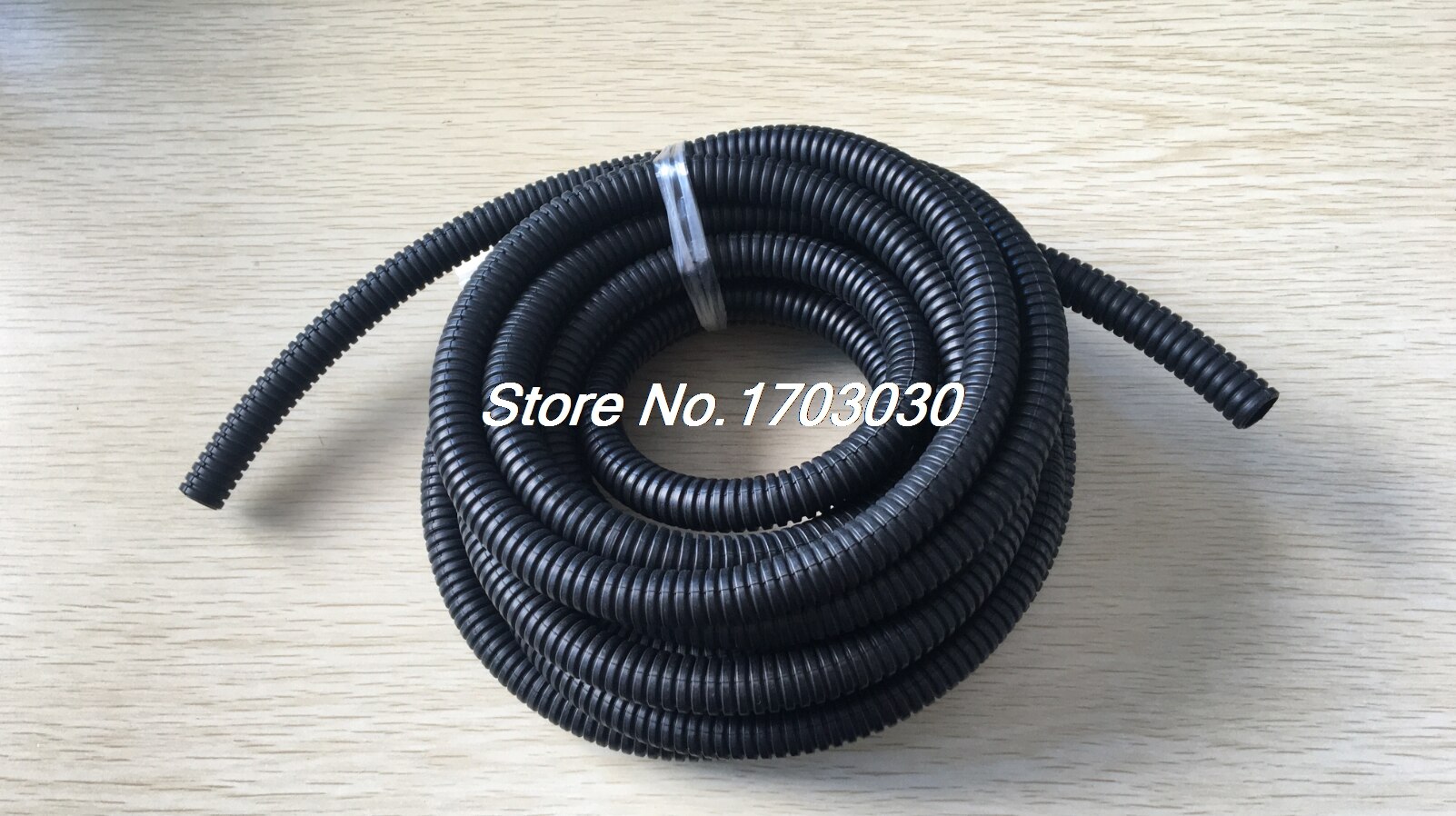 Black Plastic 13mm x 10mm Corrugated Wire Tubing C... – Grandado