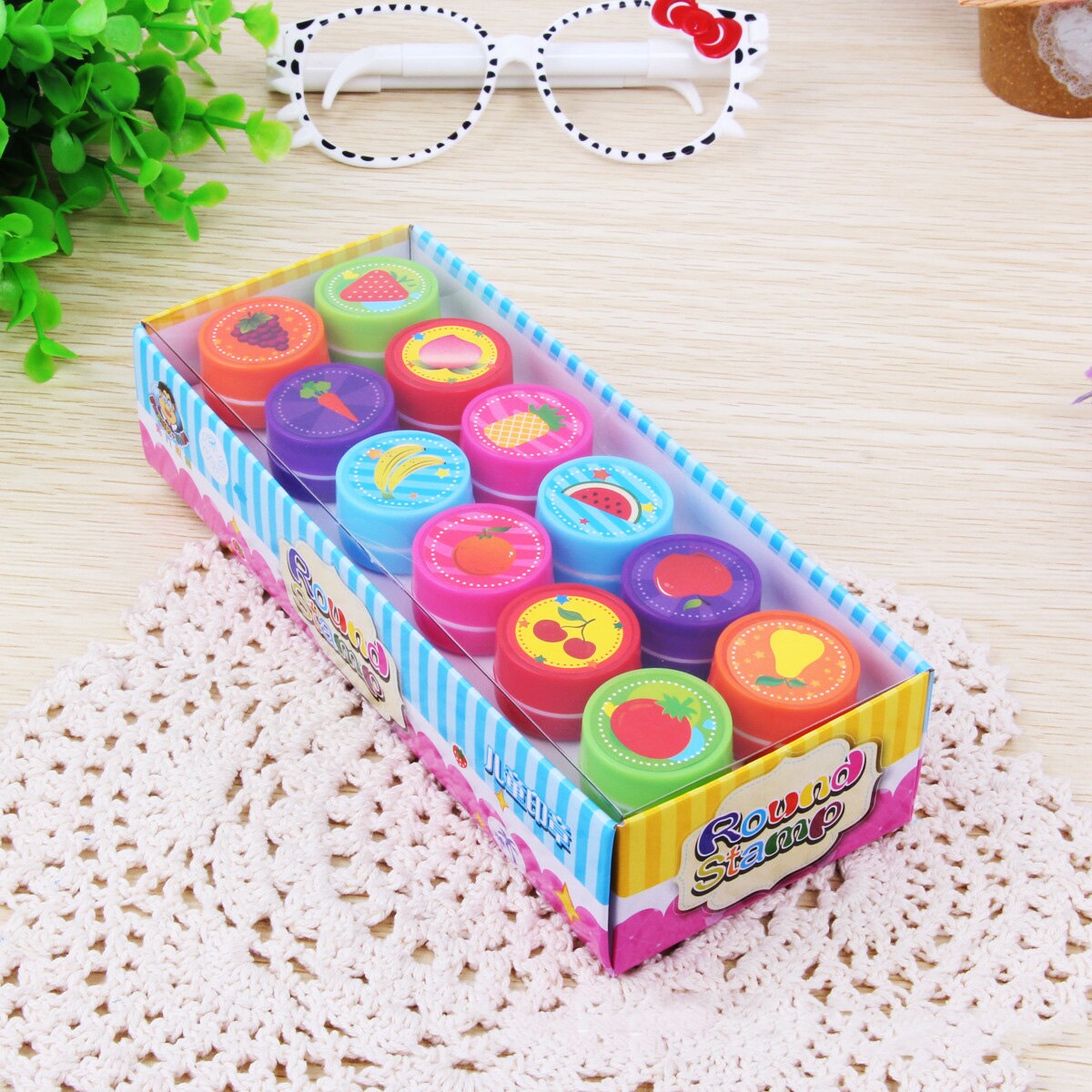 Sello de goma para niños, juguete de dibujos anima... – Grandado