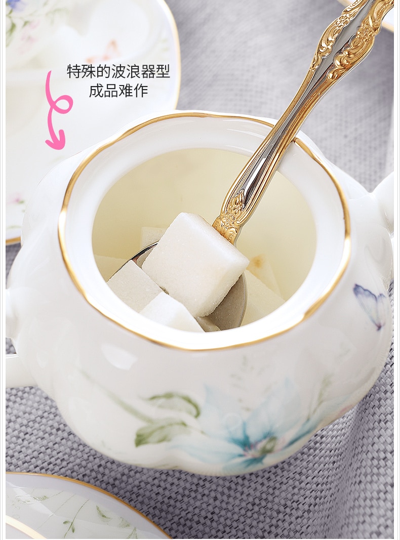 Coffee Cup Saucer Spoon Set Europe White Ceramic T... – Grandado