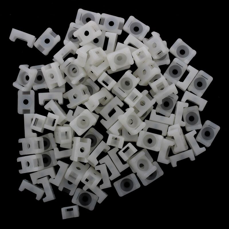 4.5mm Cable Tie Mount Wire Buddle Saddle Type Plas... – Grandado