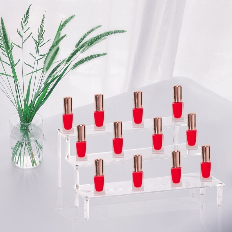 Acrylic Display Stand 3 Tier Riser Display Shelf S... – Grandado