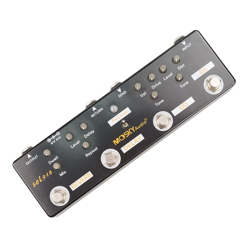 MOSKY Sol918 5-In-1 Guitar Multi-Effect Pedal Dist... – Grandado